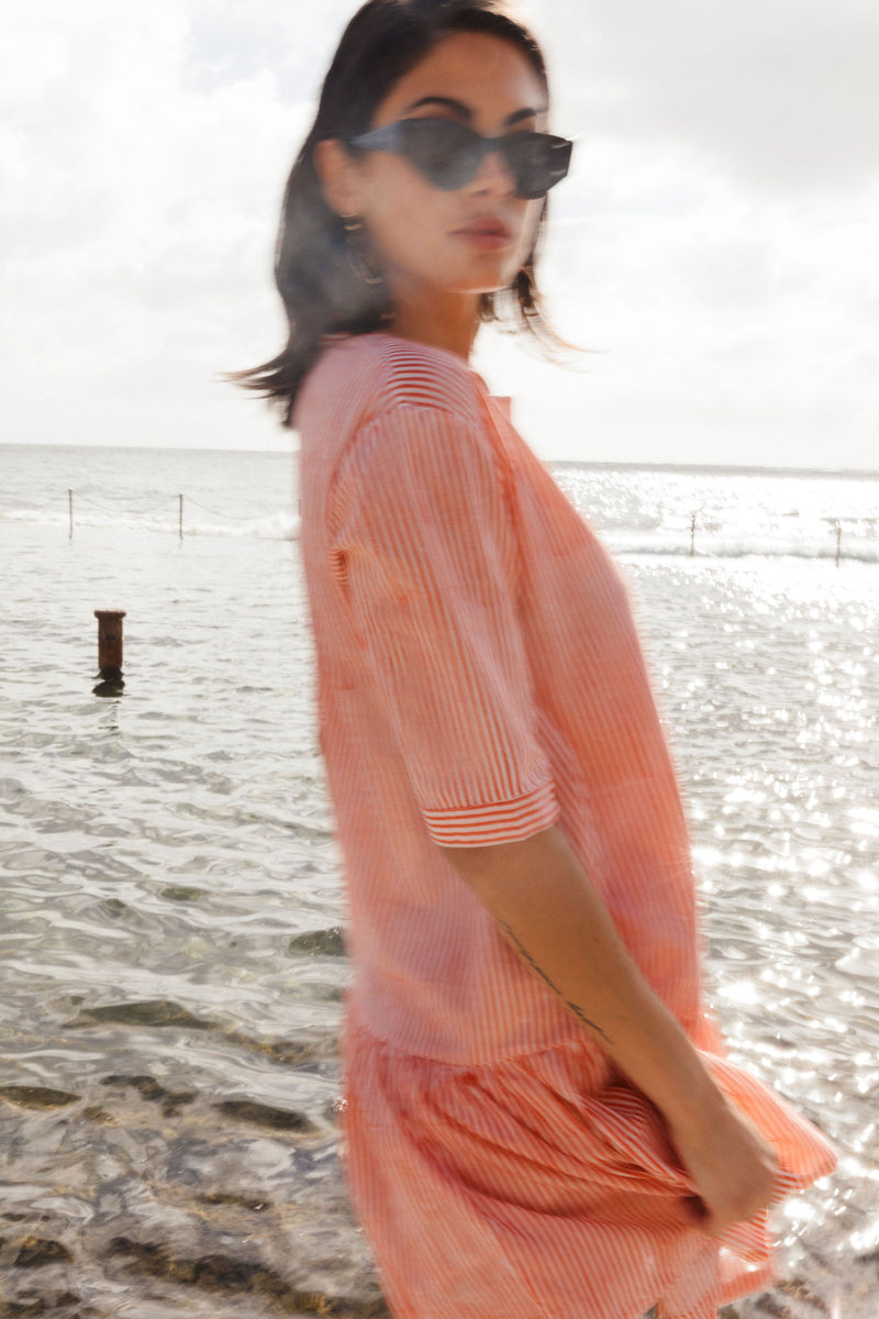 The Florence Dress in Cabana Stripe I Summer Cotton Dresses – étté resort