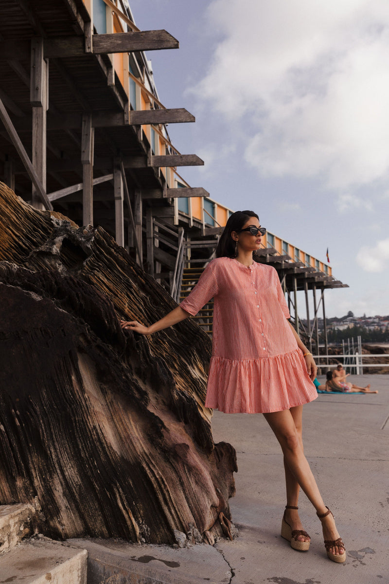 The Florence Dress in Cabana Stripe I Summer Cotton Dresses – étté resort
